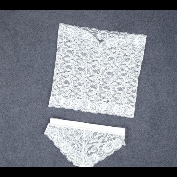 Intimates & Sleepwear | Lace Bra Tube Top And Brief Set | Poshmark